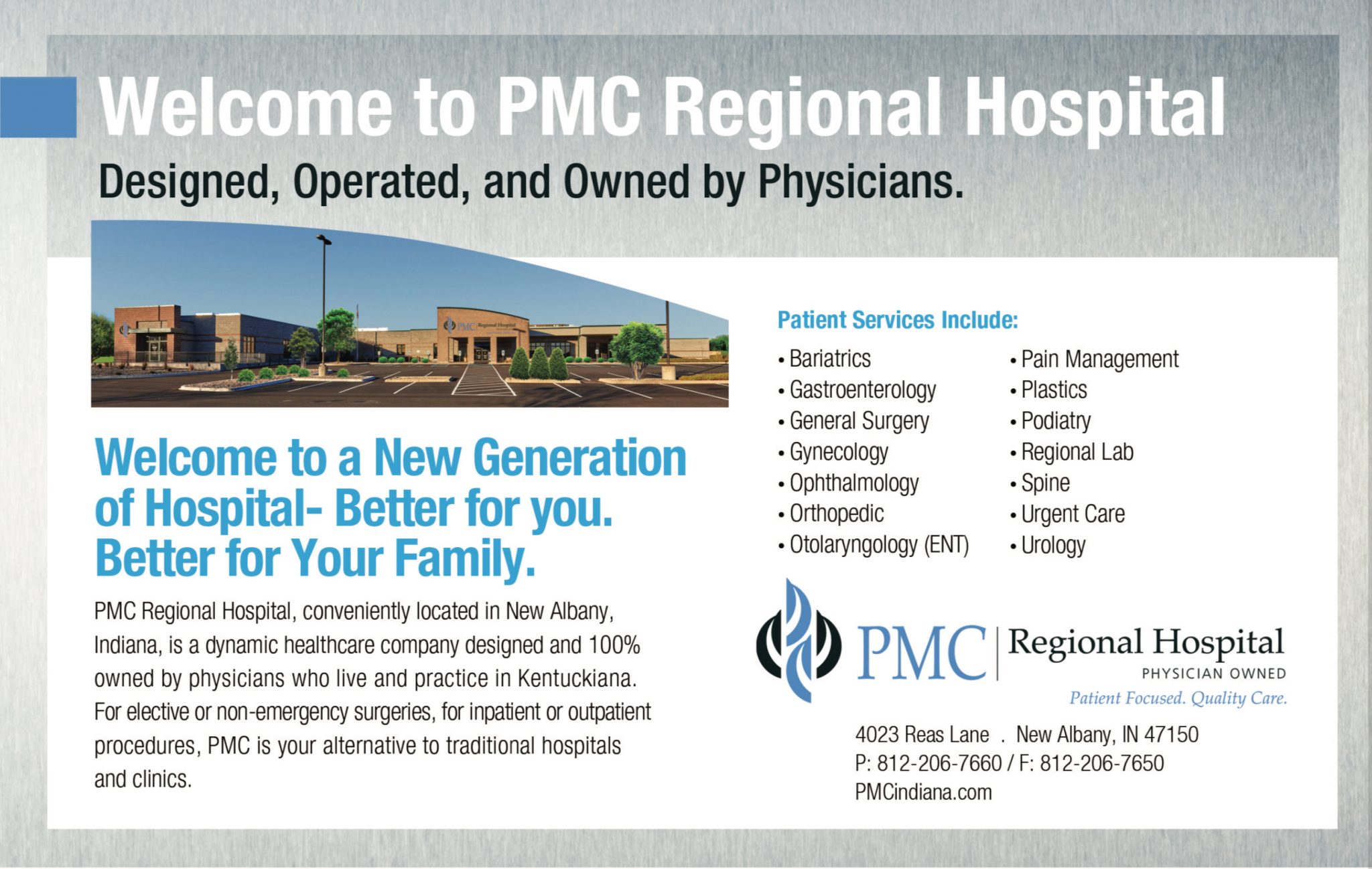 Contact - PMC Regional Hospital